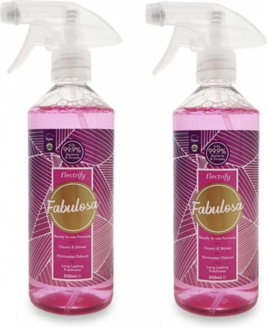 FABULOSA - Electrify - 2x 500ML - Desinfecterende Spray ...