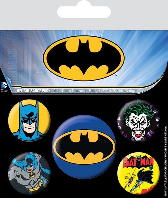 DC Comics BATMAN - Badge Buttons - Gift Pack | bol