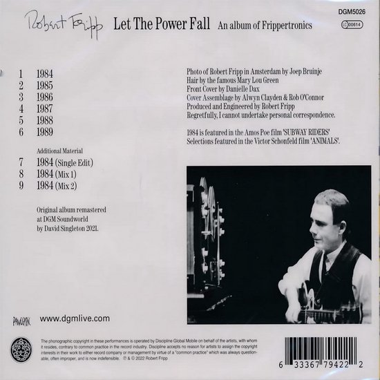 Robert Fripp - Let The Power Fall (CD), Robert Fripp | Muziek | bol