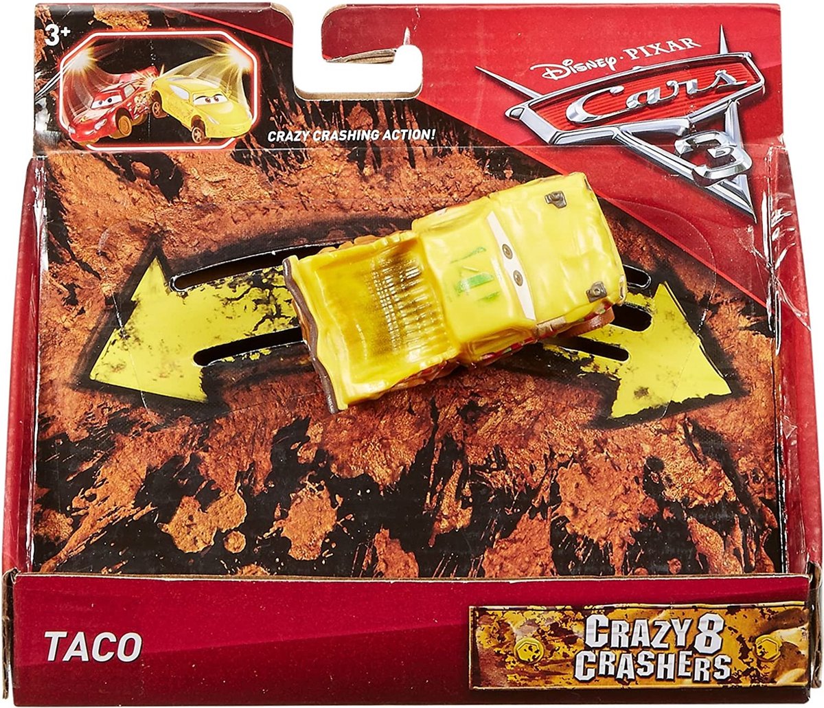 Cars 3 Crazy 8 Crashers Taco - 8 cm die cast voertuig - Schaal 1:55 ...