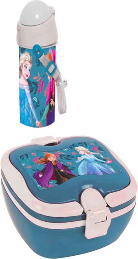 Disney Frozen XL brooddoos - 18 X 15 x 10 cm + XL drinkfles - 500 ml ...