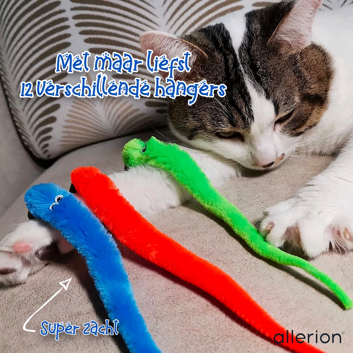 Allerion Kattenspeelgoed Hengel Set – Katten Speeltjes Intelligentie ...