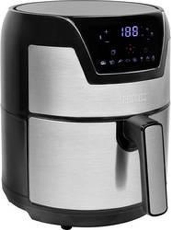 Princess 182026 Digitale Aerofryer XXL - Heteluchtfriteuse - Zilver - 4.5 liter - RVS... | bol.com