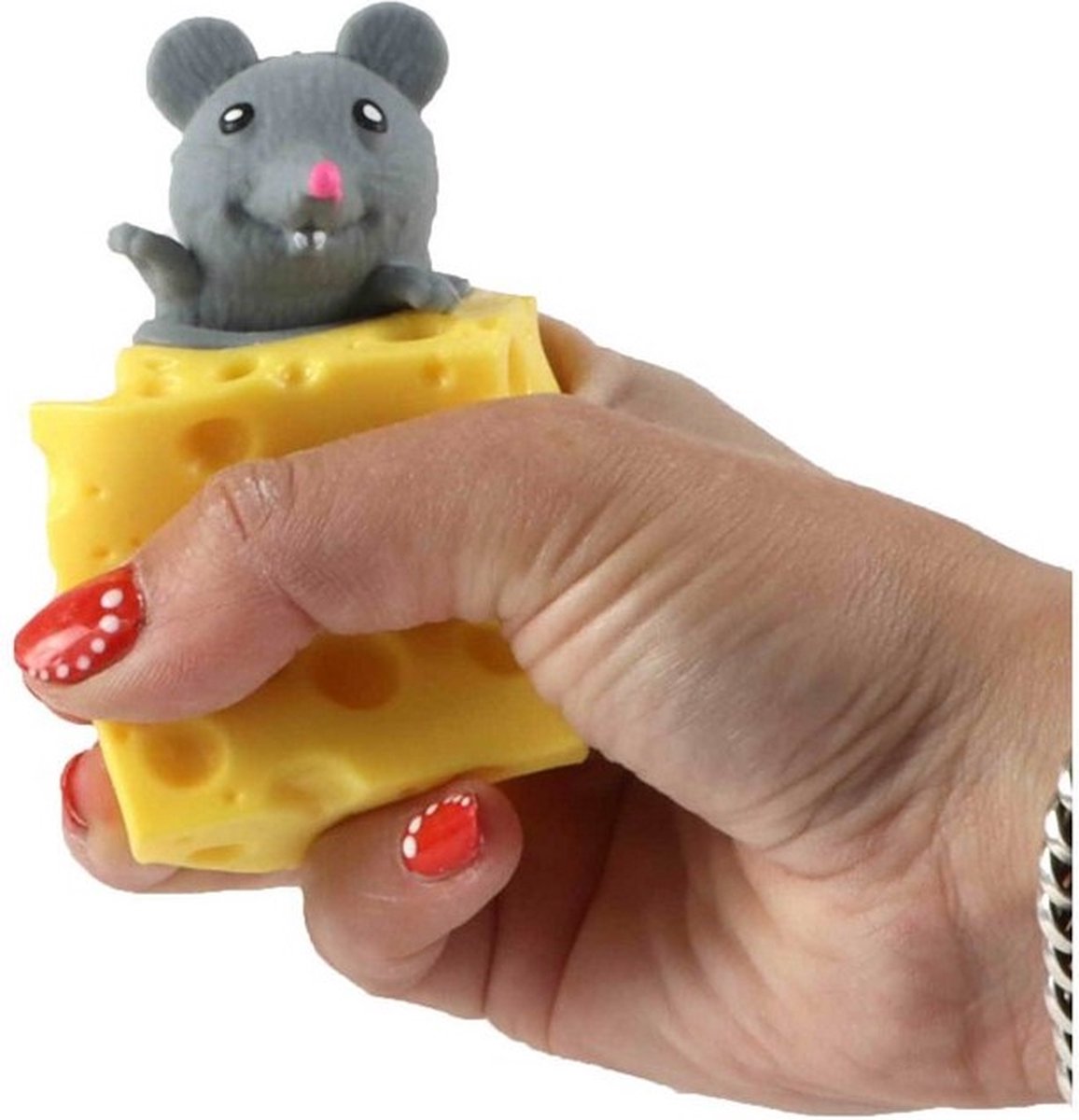 Squeeze muis pop up 5cm in blokje kaas - Anti Stress - Squish Fidget ...