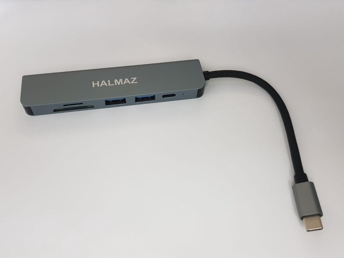 Halmaz USB C Hub 3.0 Grijs - 6 Poorten - USB Splitter - USB C naar HDMI ...