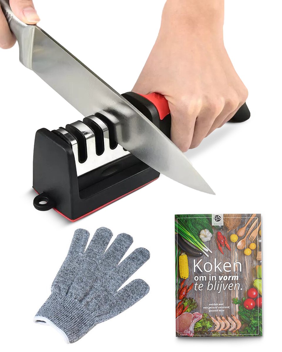 Premium 5-in-1 Messenslijper - Antislip Doortrekslijper - Slijper voor ...