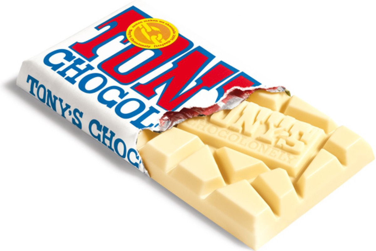 Tony's Chocolonely - Witte Chocolade Reep - 3x180 gram | bol
