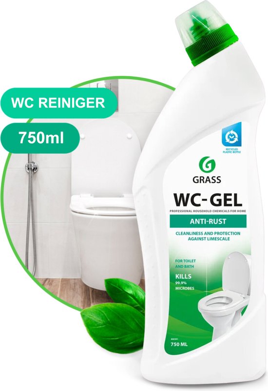 Grass WC-Gel - Toiletreiniger - 3 x 600ml - Voordeelverpakking | bol
