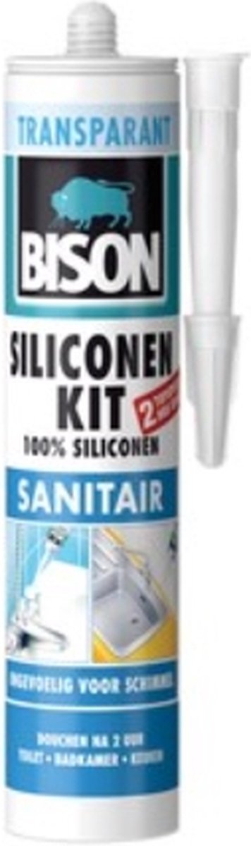 Bison Siliconenkit Sanitair Koker - Transparant - 310 ml | bol