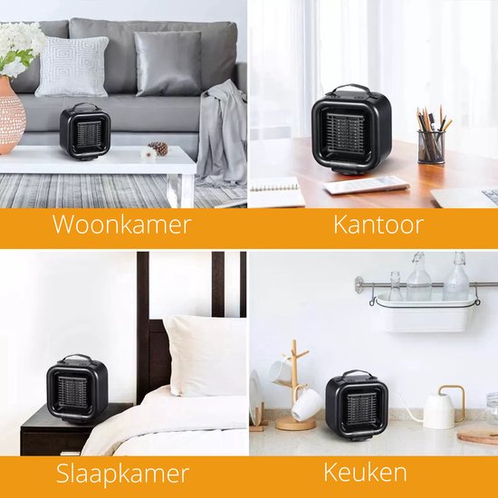 Seazy Elektrische Kachel - Keramische Kachel - Ventilatorkachel - Mini ...