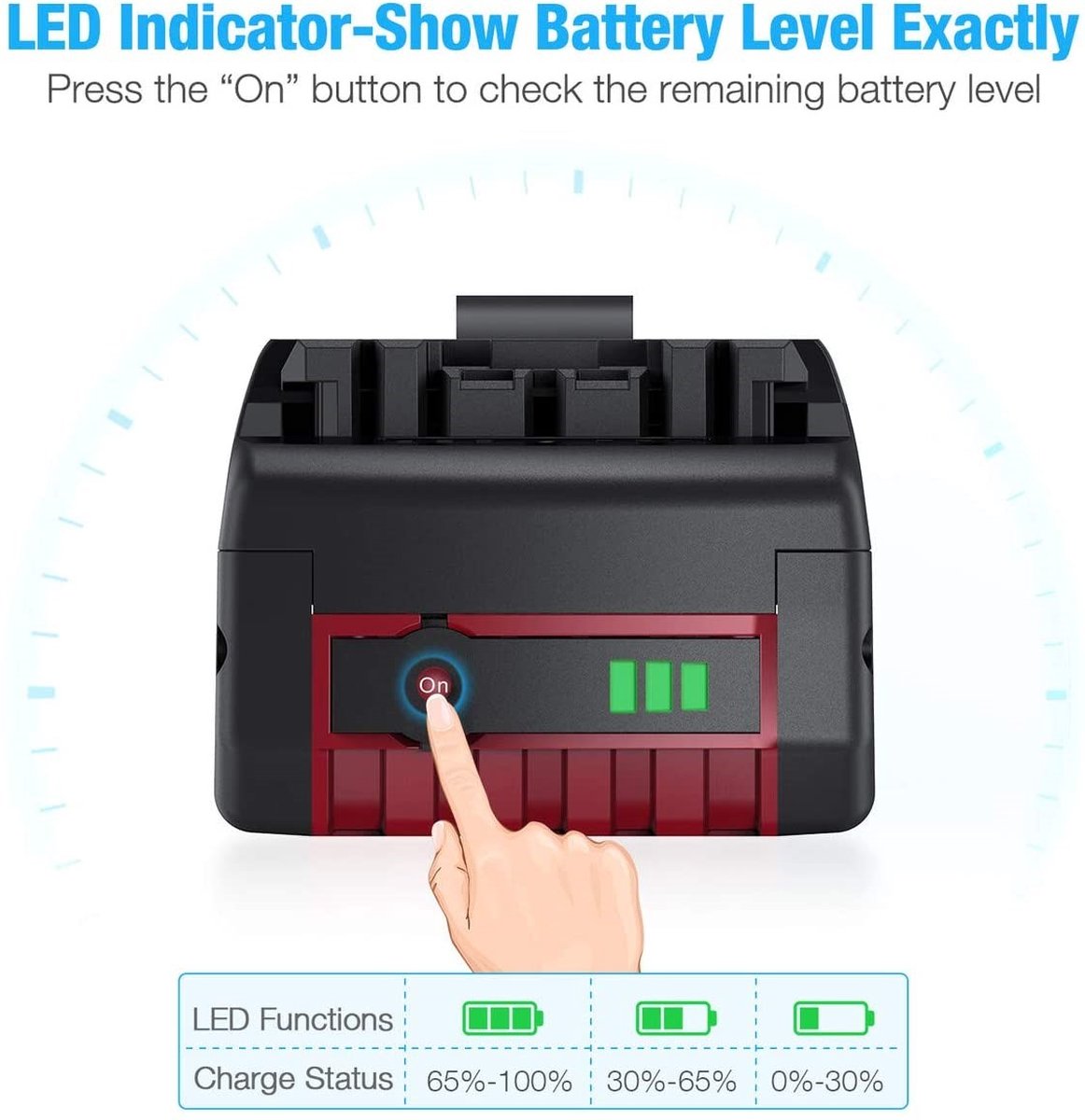 PTB Accu ter vervanging voor Bosch (blauw) 18V 4.0Ah - Premium 18V Li-Ion accu - 4.0Ah... | bol.com