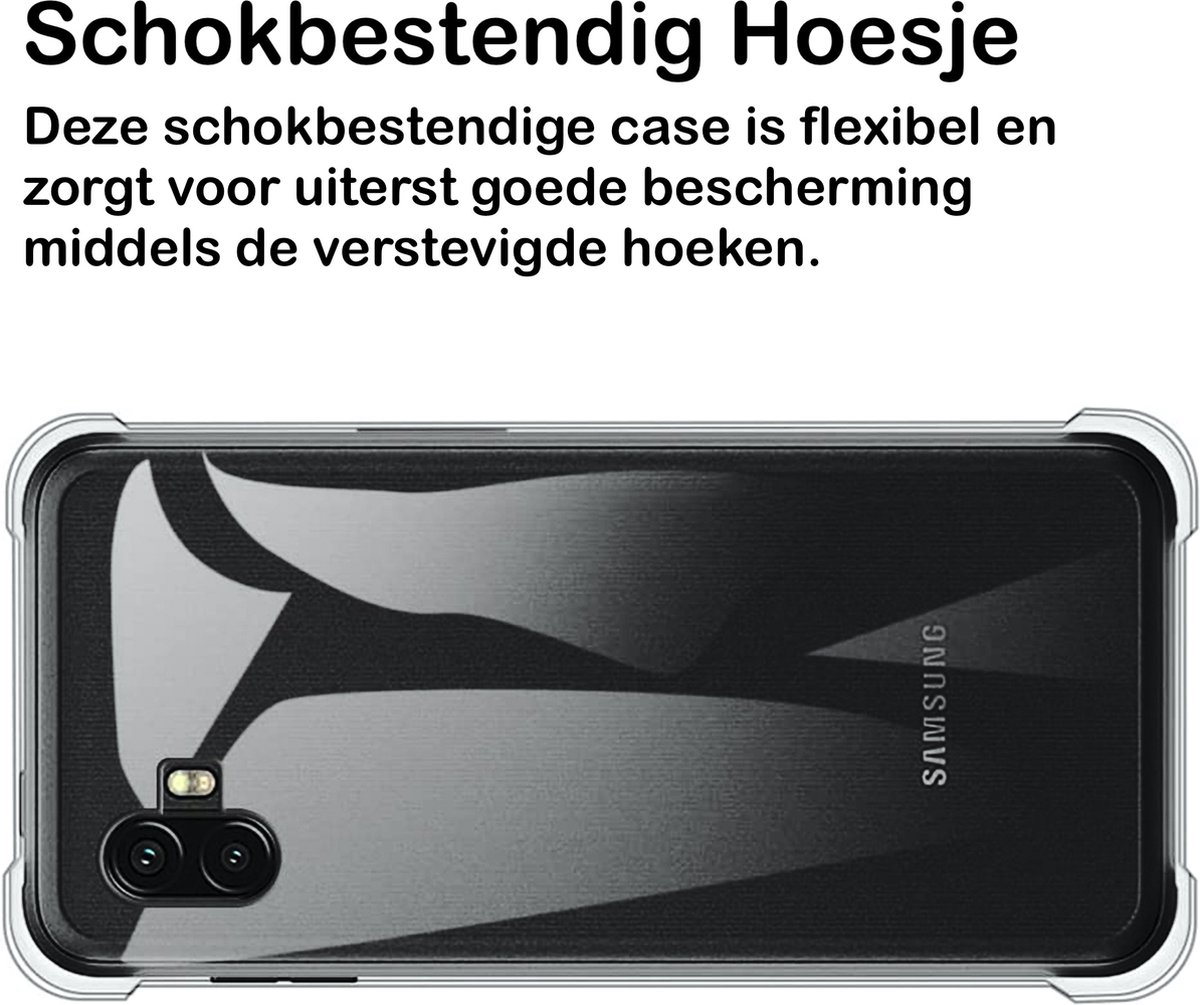 Samsung Galaxy Xcover 2 Pro Hoesje Transparant met Screenprotector Set - Gehard Glas... | bol.com