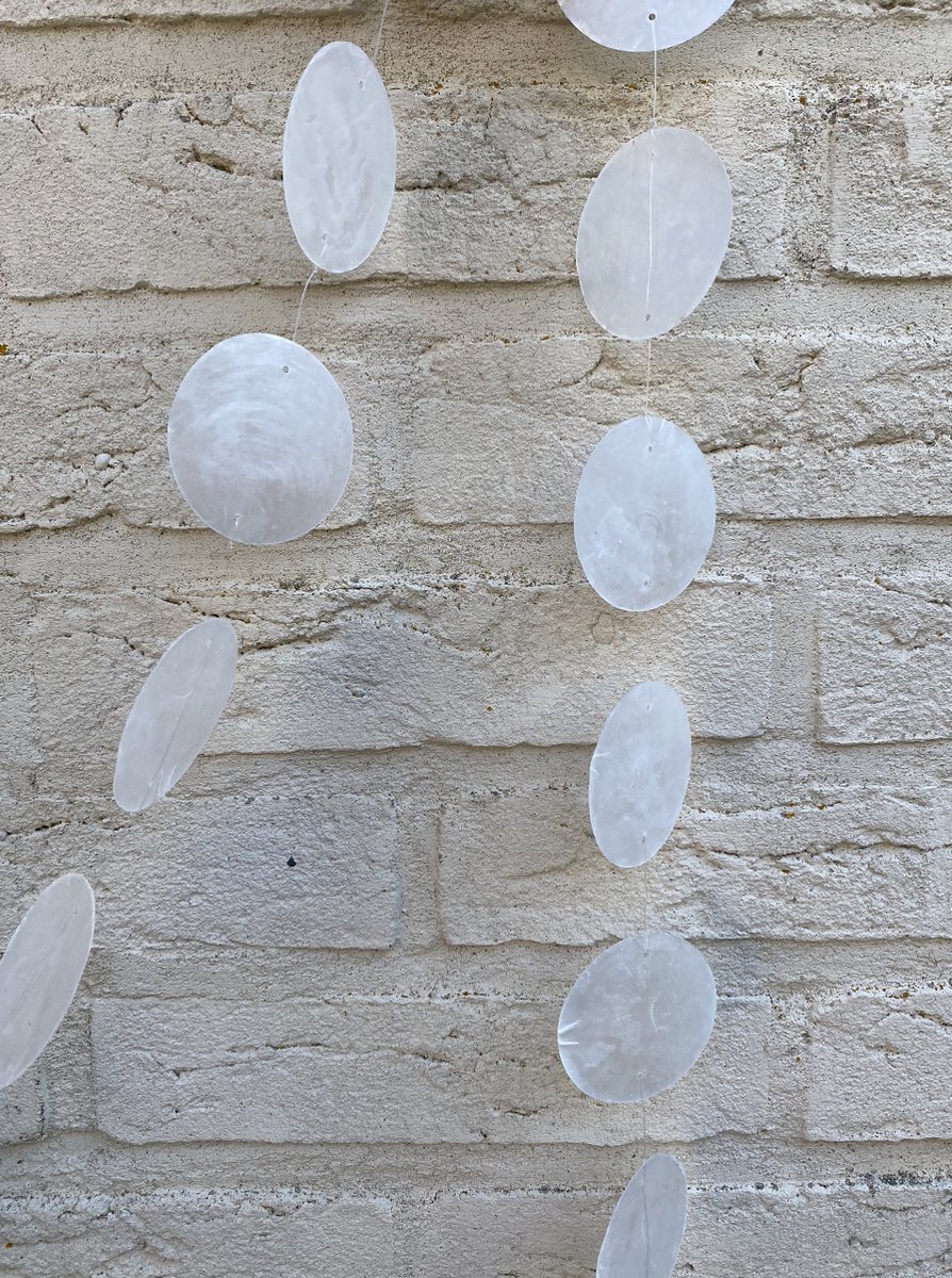 Capiz schelpenslinger - parelmoer - slingers - schelpen - capiz ...