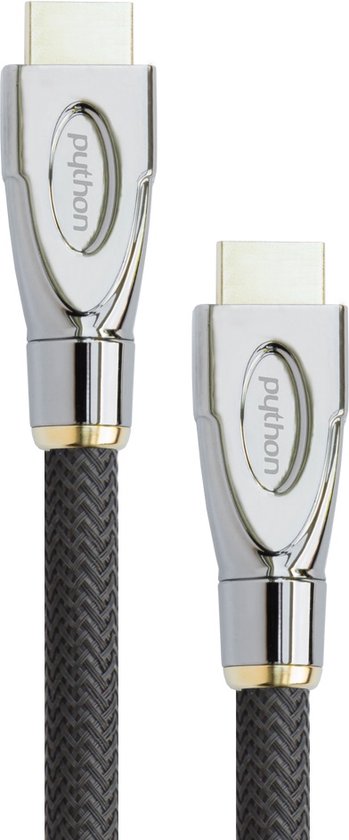 PYTHON HDMI kabel - versie 2.1 (8K 60Hz + HDR) / zwart - 1,5 meter ...