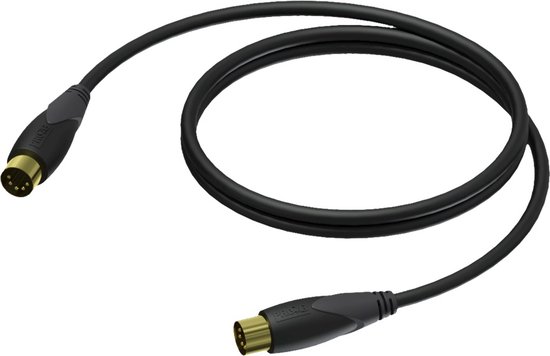 Procab CAM400 DIN 5-pins MIDI kabel / zwart - 5 meter | bol