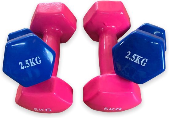 Padisport Dumbells Mix 2.5 En 5 Kg - 5kg Dumbells - Dumbells 5kg - Gewichten Set... | bol