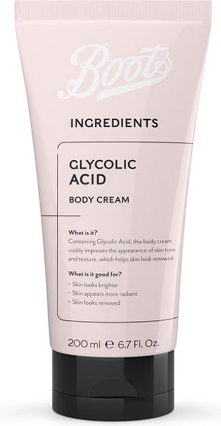 Boots Ingredients Glycolic Bodylotion | bol.com