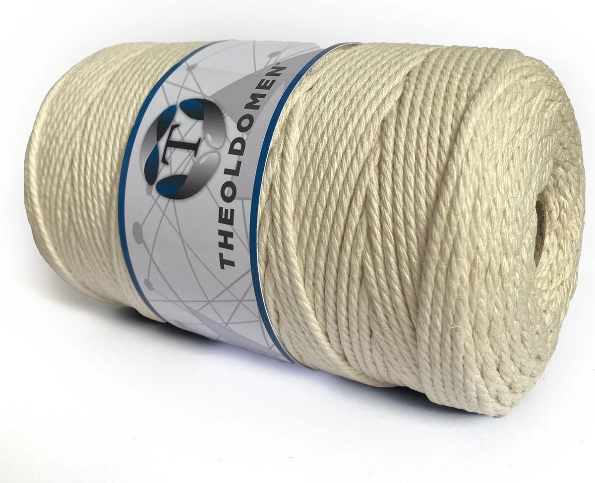 Macramé Koord | Beige | 200 meter | 100% Katoen | Macramé Touw ...