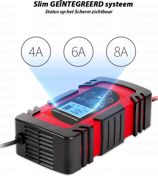 Druppellader - 12v/24V - LCD-scherm - Acculader Auto 8A 12V/24V ...