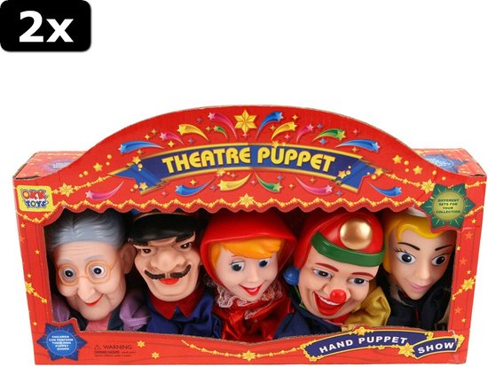 2x Poppenkast poppen 5 Stuks Handpoppen | bol.com