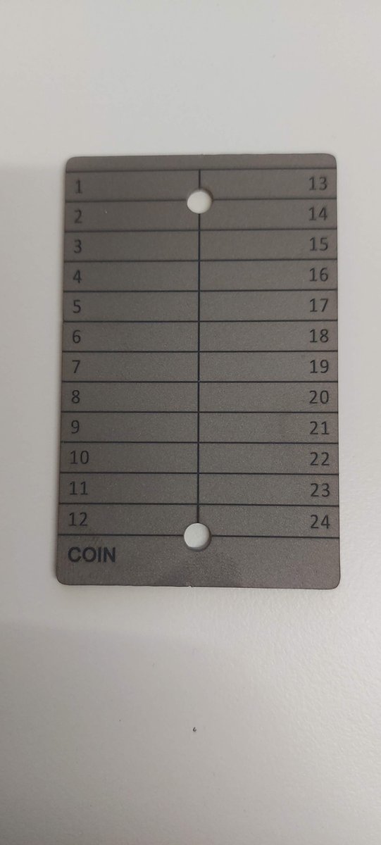 Titanium Crypto Seed Storage Card - Bitcoin - Wallet - Phrase Backup ...