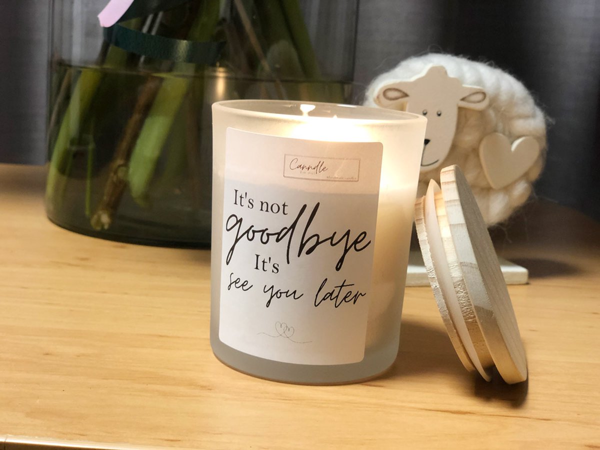 Gepersonaliseerde geurkaars - kaars met boodschap - handgemaakt ...
