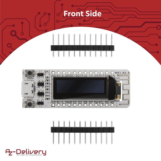 Azdelivery 3 X Nodemcu Esp8266 12e Heltec Met Oled Display Cp2102 Wlan