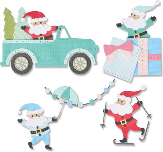 Sizzix Thinlits Die Set Santa Activities | bol