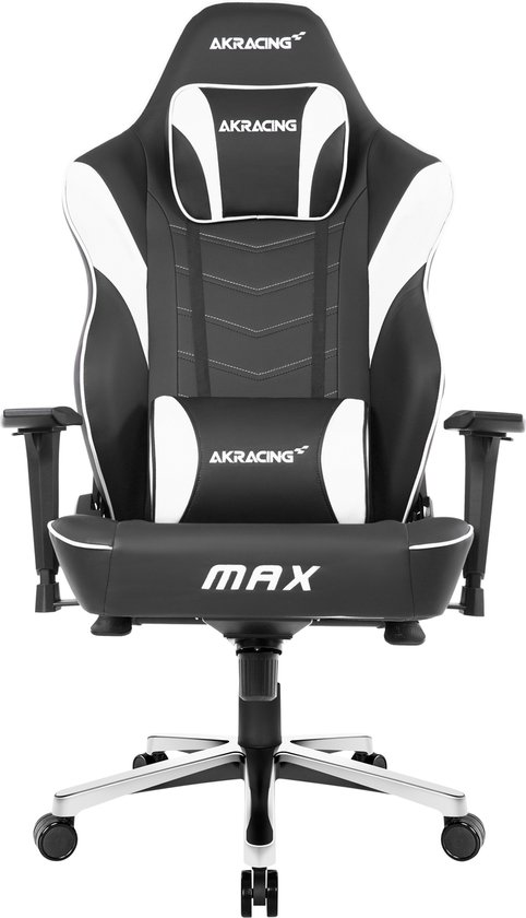 AKRacing Master Max - Gamestoel - Zwart/Wit | bol.com
