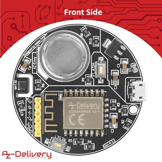 AZDelivery 3 x AZ-Envy ESP8266-12F WLAN WiFi Environmental Development Board -... | bol.com