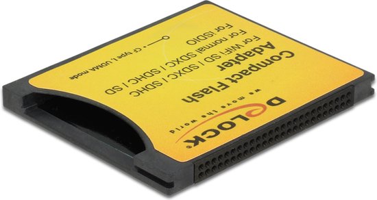 Compact Flash adapter voor SD geheugenkaarten - CF type I | bol