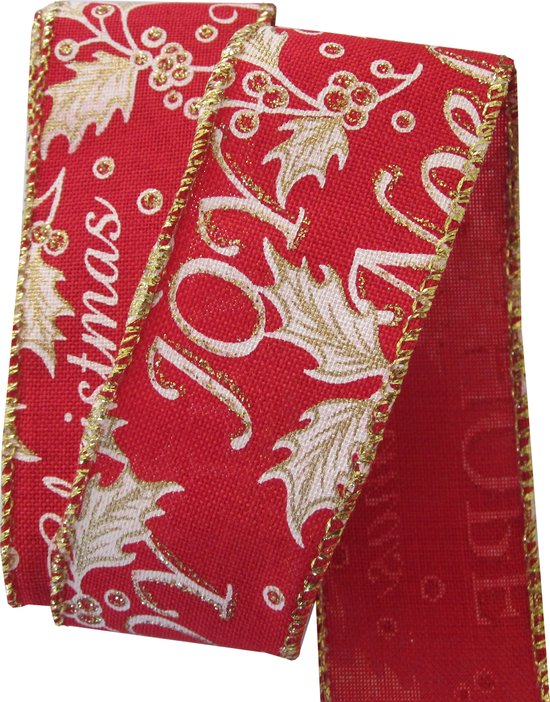 Kerst Lint met IJzerdraad | Jute Burlap Linnen Look Lint | Luxe ...