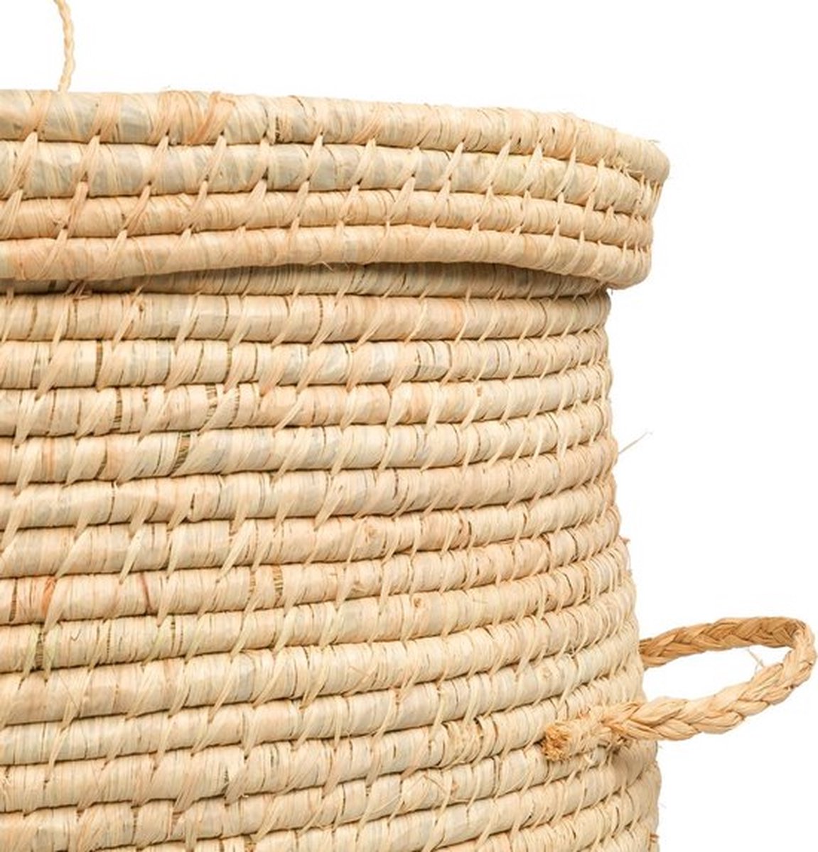 Wasmand - Ø48x48cm - Naturel L - Opbergmand riet - Wasmand Riet - Mand ...
