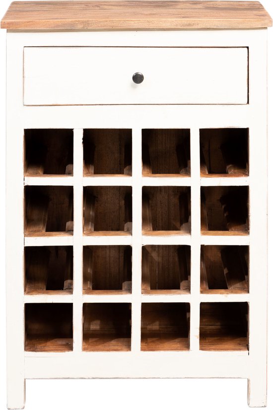 Industriële Flessenkast 2.0 - Wit - Drankkast - Barkast - Hout ...