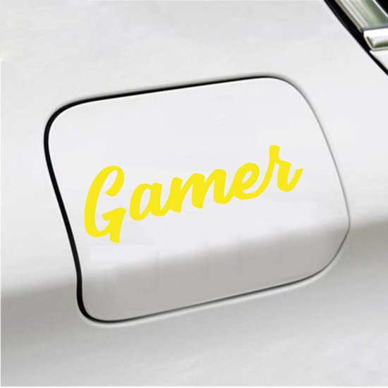 Bumpersticker - Gamer - 6 X 18 - Geel | bol.com
