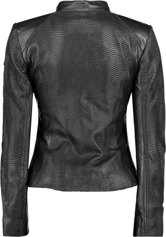 Donders Jas Leather Jacket 57477 Black Dames Maat - 42 | bol.com