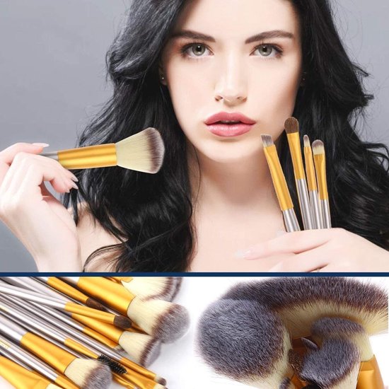 Make-Up Kwasten Set - Make-Up Brush Set – Cosmetica Premium Kwastenset ...