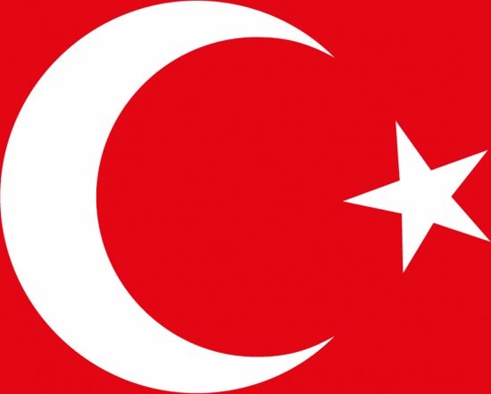 Turkse vlag - vlaggen - Turkije - 90/150cm - nationale vlag- land ...