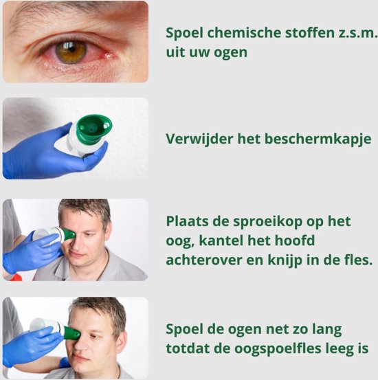 Technosafety Oogspoelfles - Oogdouche - 250 ML - NaCl 0,9% | bol.com