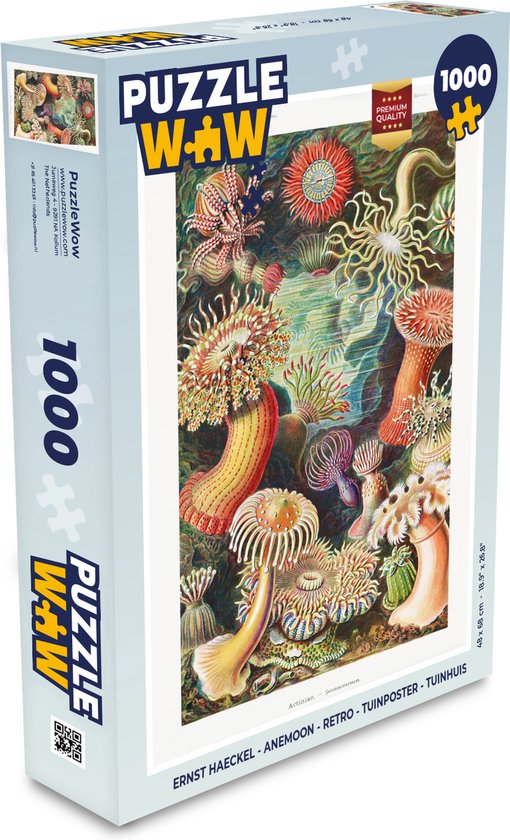 Puzzel Ernst Haeckel - Anemoon - Retro - Natuur - Planten - Zee ...