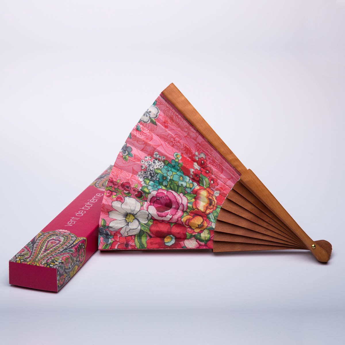 Éventail de luxe - Éventail espagnol - Éventail à main - Design fleuri ...