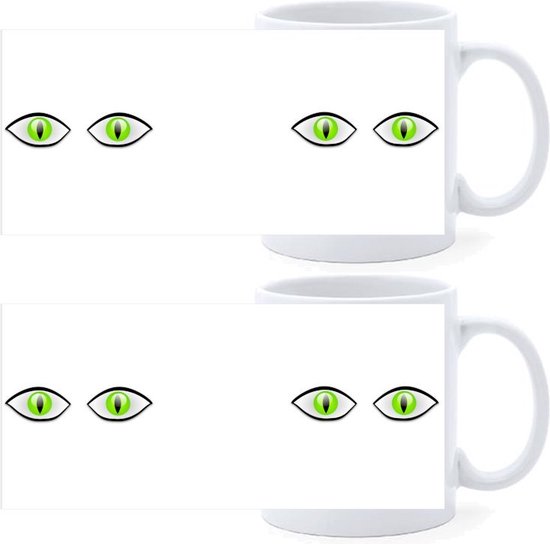 Beker - Groene Ogen - set van 2 | bol