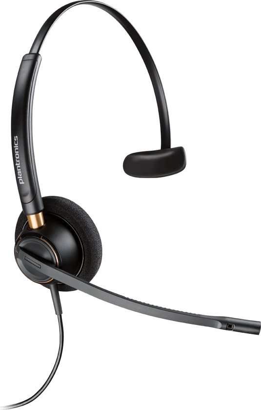 POLY Encorepro HW510D, Bedraad, Kantoor/callcenter, Headset, Zwart ...