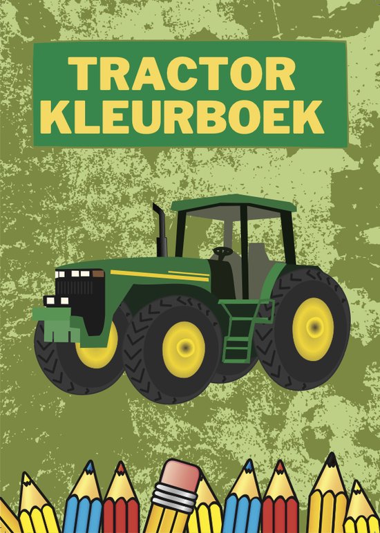 Colouring Book - Kleurboek - Trekkers - Tractors - Boerderij Voertuigen ...