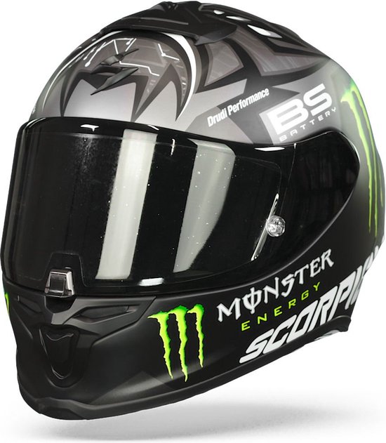 Scorpion EXO-R1 Air Fabio Monster Replica Matt Black-Silver XS | bol