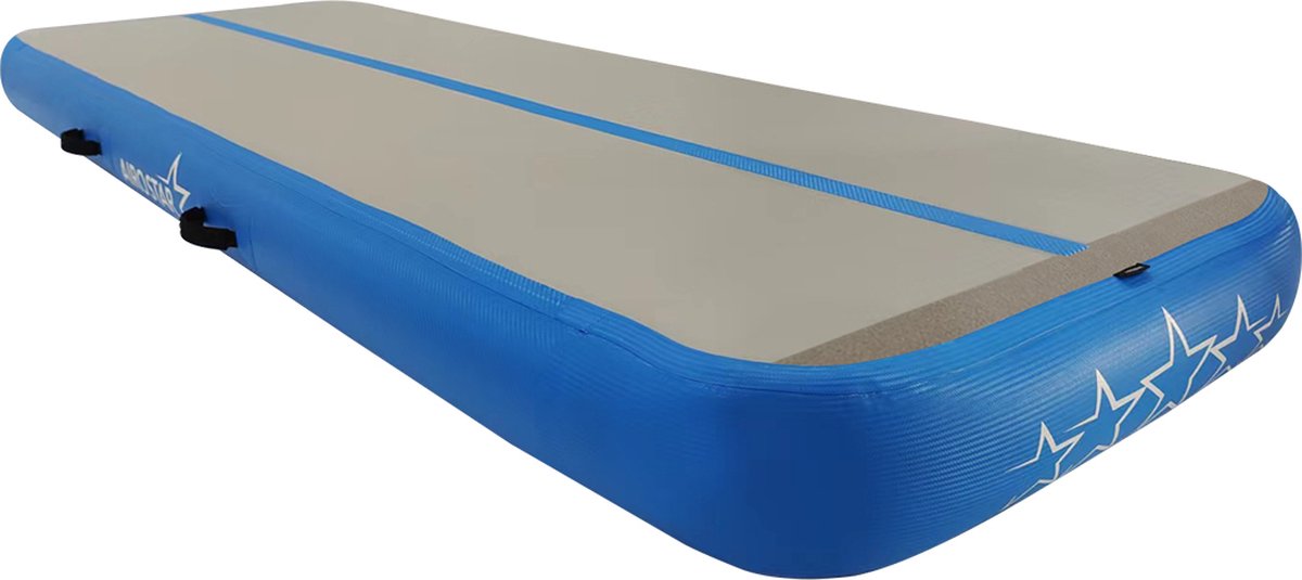 AirTrack PRO STAR Blauw - Waterdicht | 3 meter 20cm dik | Gymnastiek | Turnen |... | bol.com