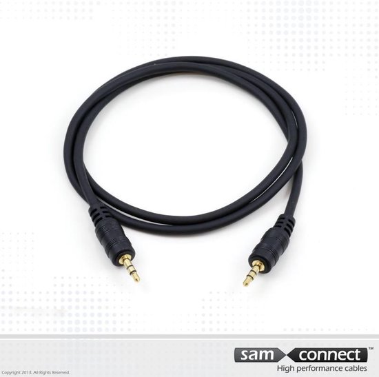 3.5mm mini Jack Pro Series kabel, 5m, m/m | Signaalkabel | sam connect kabel | bol