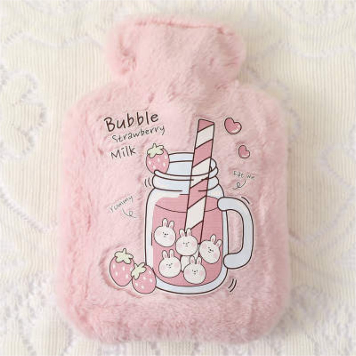 Kruik - Kinderkruik - Warm Water Kruik - Bubble Tea - 750 ml - Pluche ...