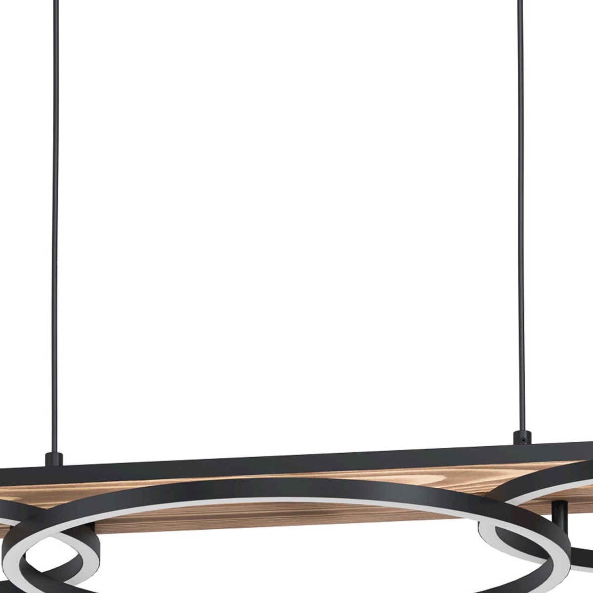 EGLO Boyal Hanglamp - 101 cm - Zwart/Bruin/Landelijk/Wit - Dimbaar ...