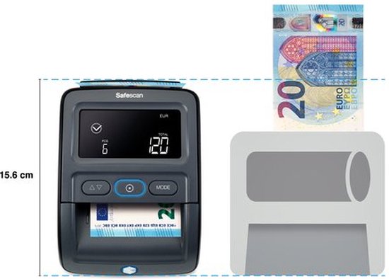 Valsgeld detector Safescan 155S automatisch zwart | bol.com